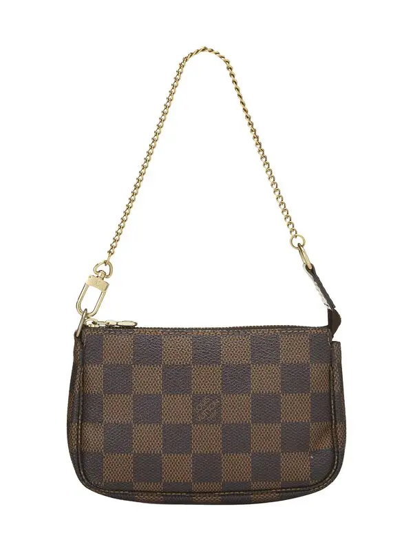 LOUIS VUITTON Damier Ebene Pochette - Brown