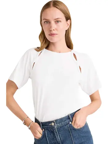 Merlette Solace Organic Cotton Jersey Top - White