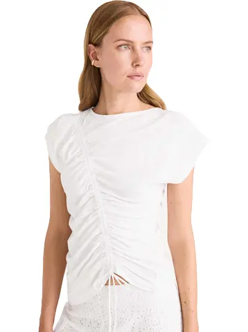 Merlette Reverie Fitted Top - White