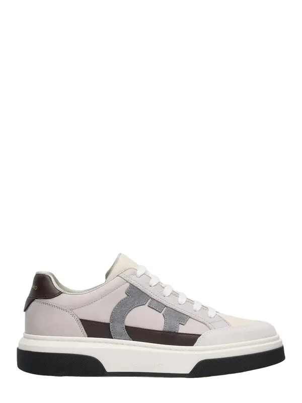 FERRAGAMO Cassina Gancini Low-top Sneakers - Gryblk