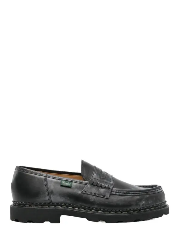 Paraboot Reims Leather Loafers - Black