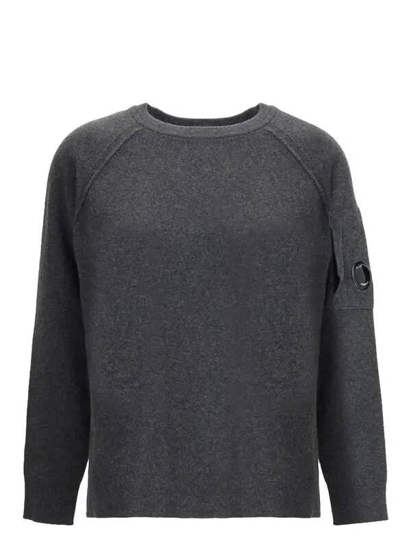 C.P. COMPANY Wool Blend Sweater - Grey