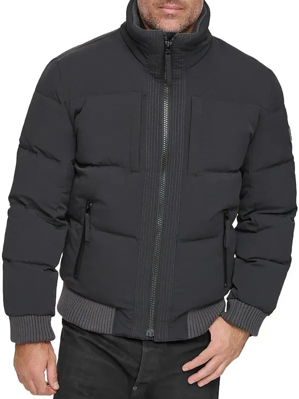 Andrew Marc Sideling Padded Jacket - Black
