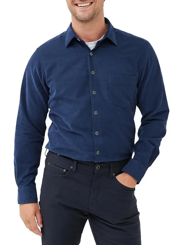 Rodd & Gunn Rodd And Gunn Coal Stream Slim Fit Shirt - Indigo