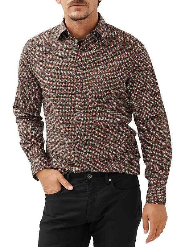 Rodd & Gunn Rodd And Gunn Grantlea Long Sleeve Slim Fit Shirt - Autumn