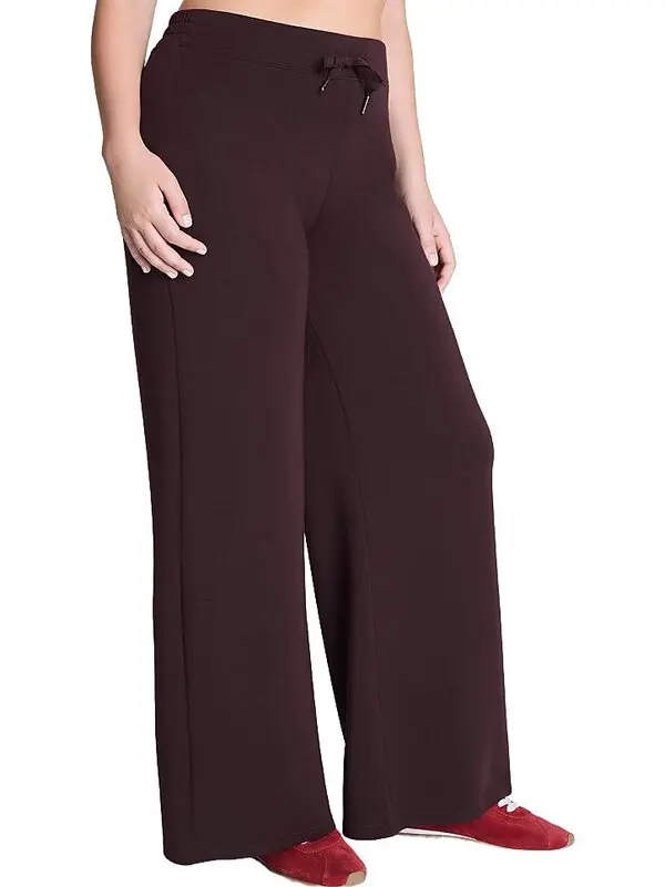 Spanx Airessentials Wide Leg Pants - Truffle Brown
