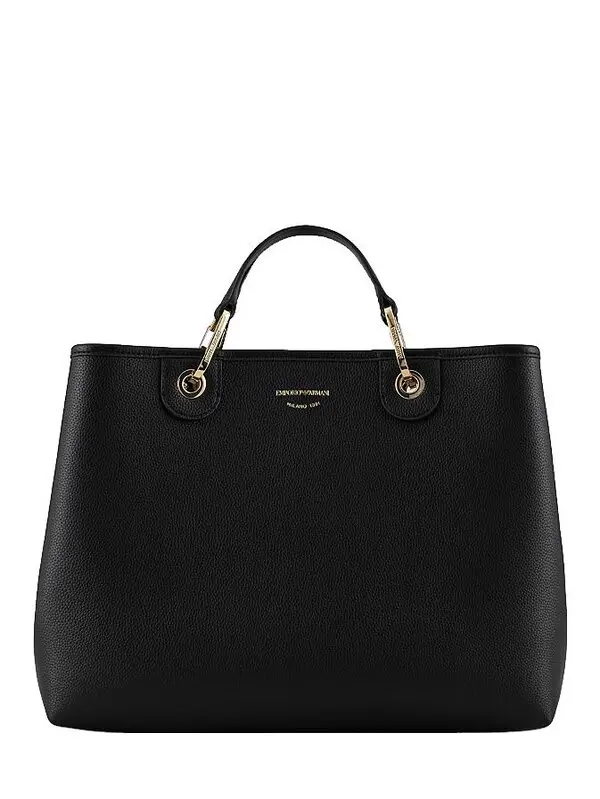 Emporio Armani Myea Medium Shopper Tote Bag - Pepper