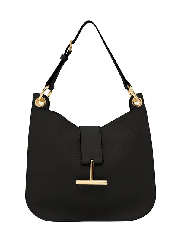 TOM FORD Tara Small Hobo Shoulder Bag - Black