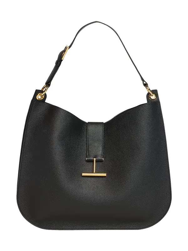 TOM FORD Tara Large Hobo Crossbody - Black