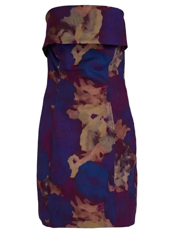 Remain Birger Christensen Strapless Printed Mini Dress - Purple