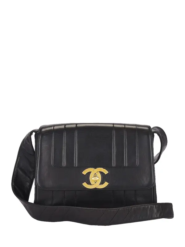 Chanel Lambskin Mademoiselle Flap Bag - Black