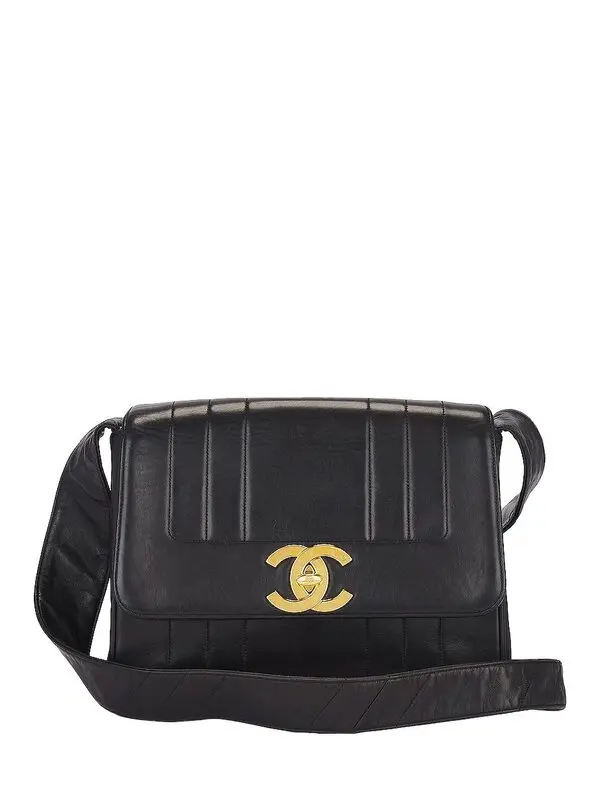 Chanel Lambskin Mademoiselle Flap Bag - Black