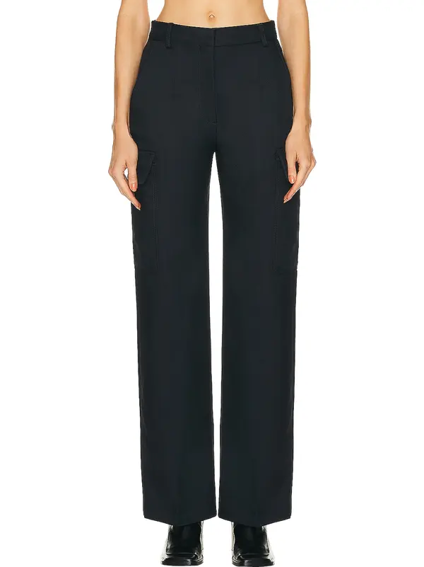 Stella McCartney Tailored Straight Cargo Trousers - Ink