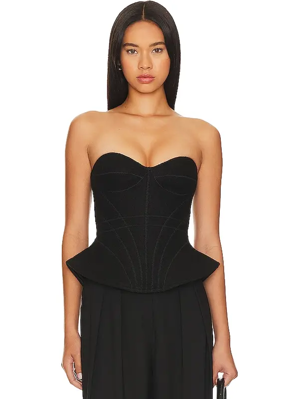 Nbd Arlette Corset Top - Black