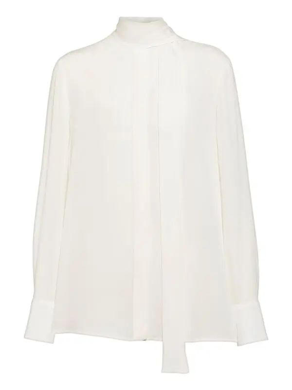 Valentino Garavani Tie-neck Blouse - White