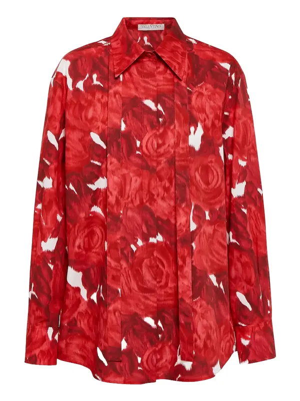 Valentino Garavani Printed Cotton Shirt - Red