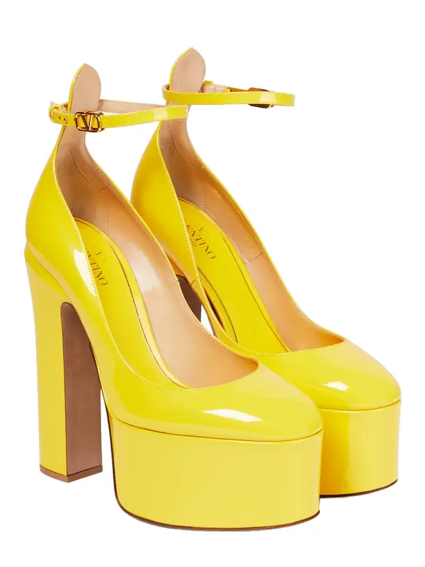 Valentino Garavani Tan-go 155 Platform Pumps - Yellow