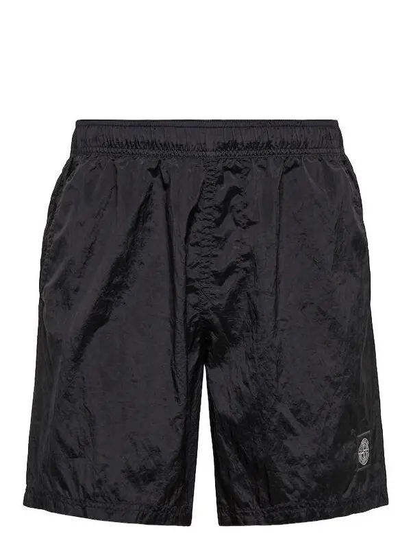 Stone Island Compass Swim Trunks - Black
