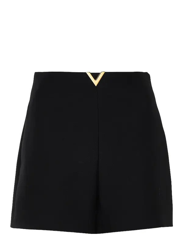 Valentino Garavani Crêpe Couture Shorts - Black