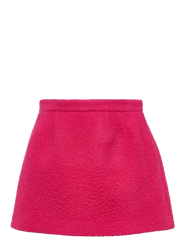 Red Valentino Virgin Wool Miniskirt - Pink