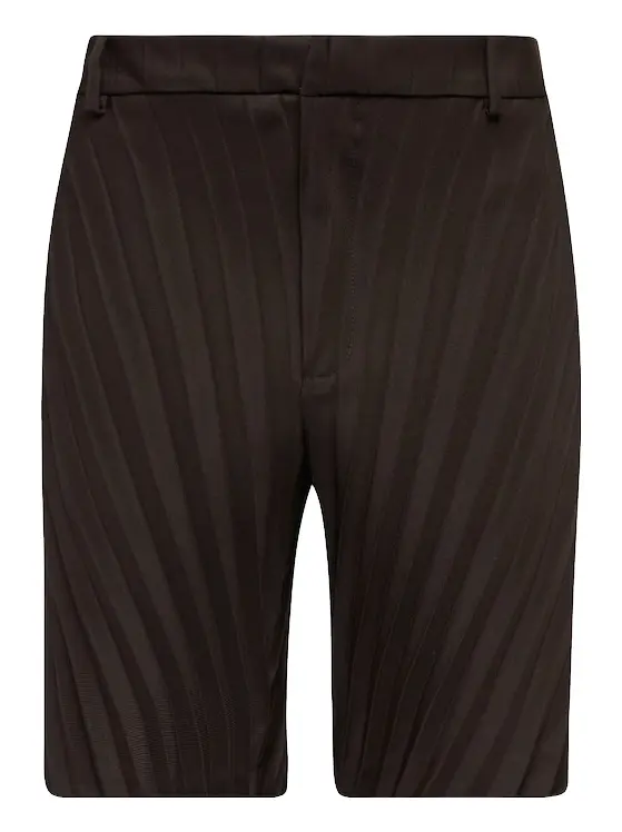 Valentino Garavani Pleated Bermuda Shorts - Black