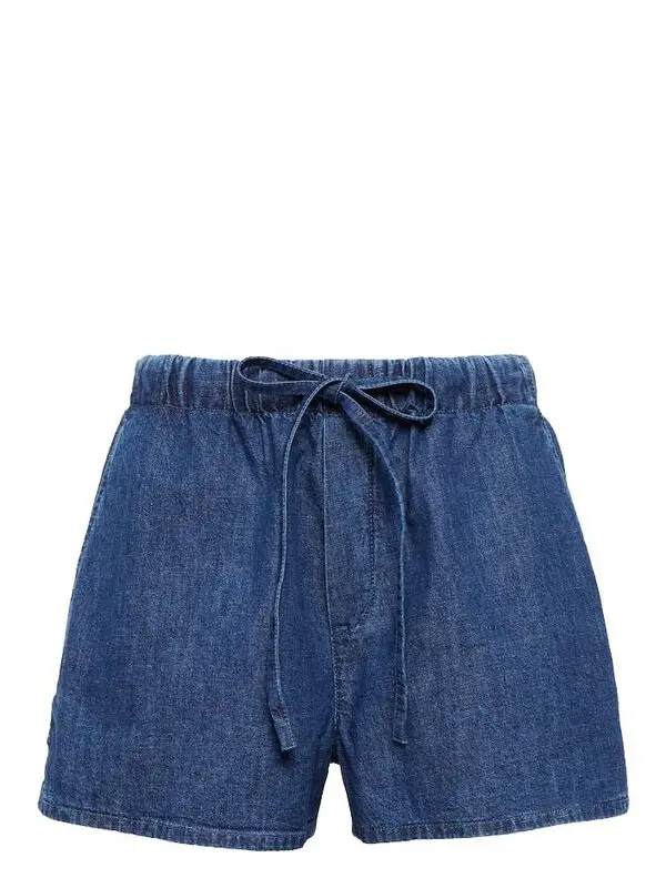 Valentino Garavani Drawstring Denim Shorts - Blue