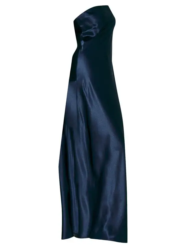 REFORMATION Oren Silk Midi Dress - Navy
