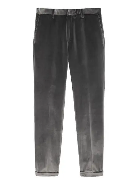 Paul Smith Slim-fit Velvet Trousers - Grey