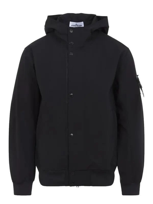 Stone Island Short Parka - Black