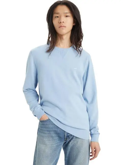 LEVI'S Lightweight Housemark Logo Sweater - Soft Chambray Blue