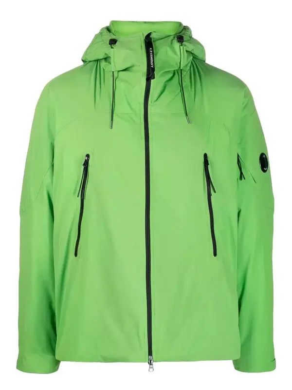 C.P. COMPANY Lens-detail Hooded Jacket - Green