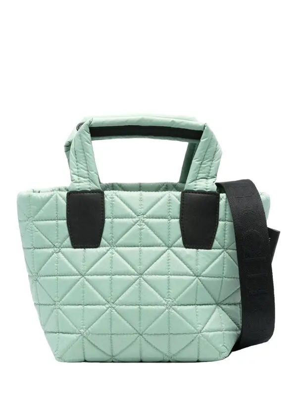VEECOLLECTIVE Small Vee Padded Tote Bag - Green