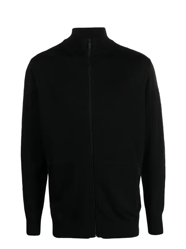 Karl Lagerfeld Fine-knit Bomber Jacket - Black