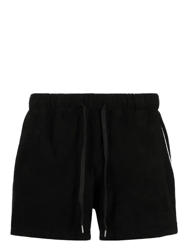 BLUE SKY INN Waiter Cotton Terry-cloth Shorts - Black
