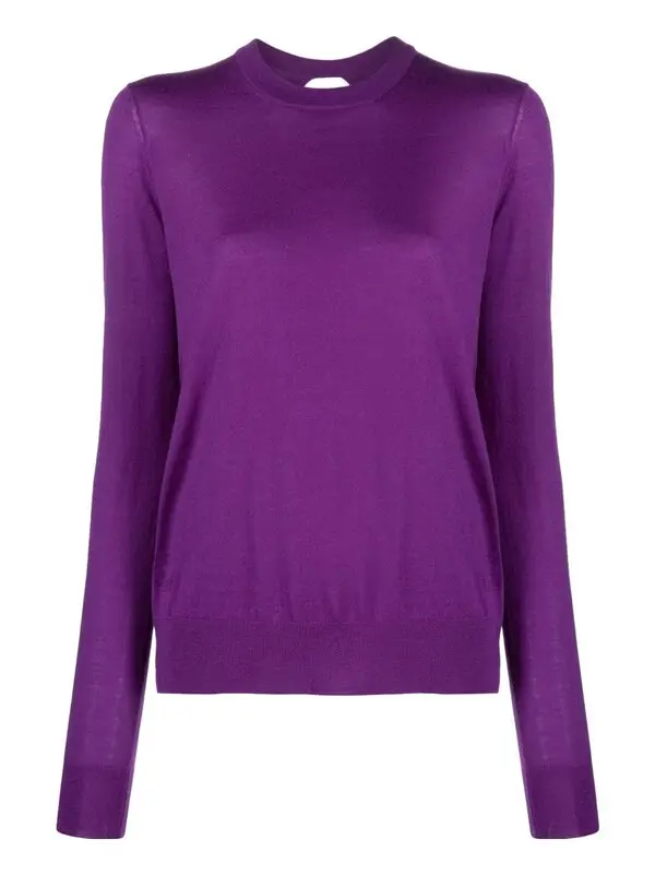 Zadig&Voltaire Emma Open-back Wool Jumper - Purple