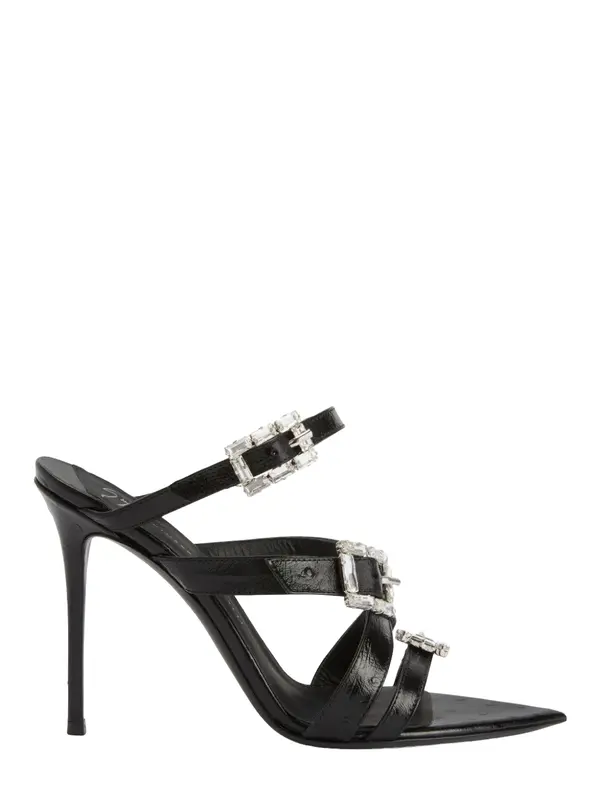 GIUSEPPE ZANOTTI 105mm Intriigo Orely Sandals - Black