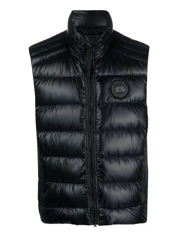 Canada Goose Logo-appliqué Quilted Down Gilet - Black