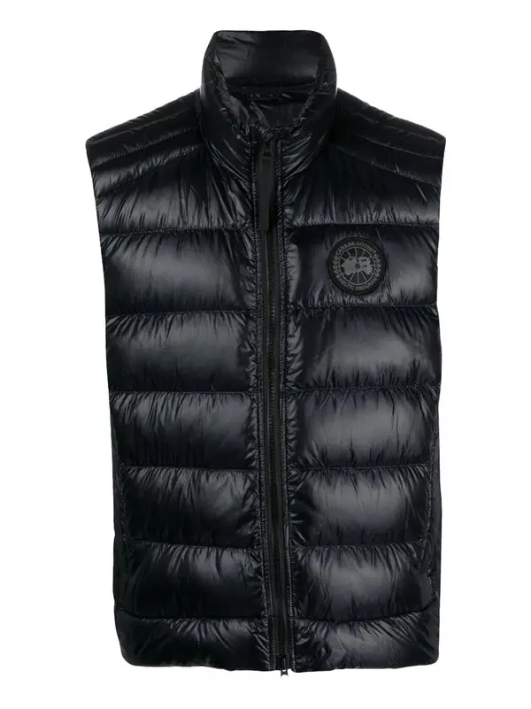 Canada Goose Logo-appliqué Quilted Down Gilet - Black