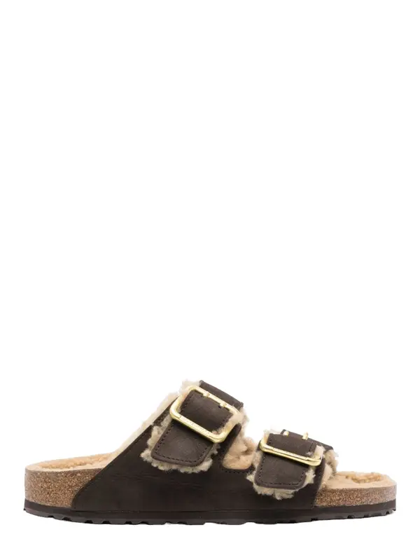 BIRKENSTOCK Arizona Shearling-lined Sandals - Brown