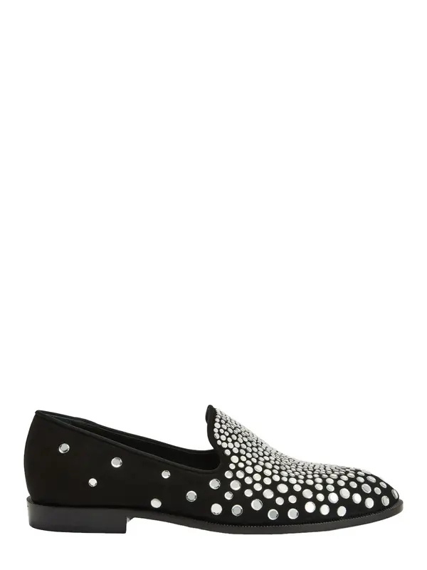 GIUSEPPE ZANOTTI Peghasus Crystal-embellished Loafers - Black