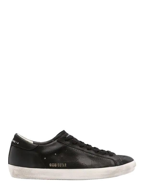 GOLDEN GOOSE Super-star Leather Sneakers - Black