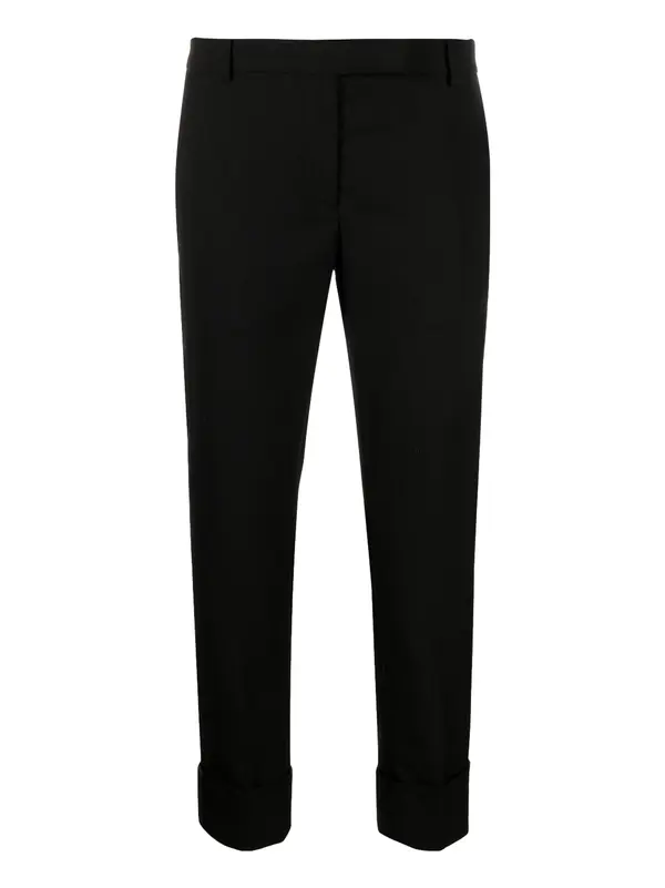 Thom Browne Cropped Tailored Trousers - Black