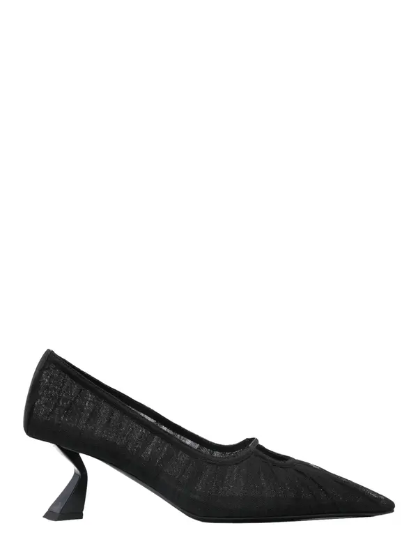 NENSI DOJAKA 75mm Sculpted-heel Tulle Pumps - Black