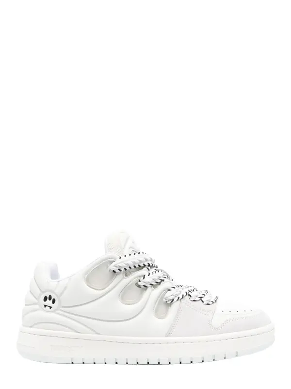 BARROW Ollie Panelled Leather Sneakers - White