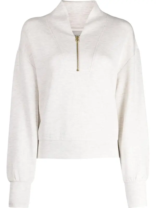 Varley Davidson Zipped Sweatshirt - White