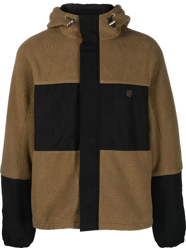 Maison Kitsuné Fox Head-patch Hooded Jacket - Green