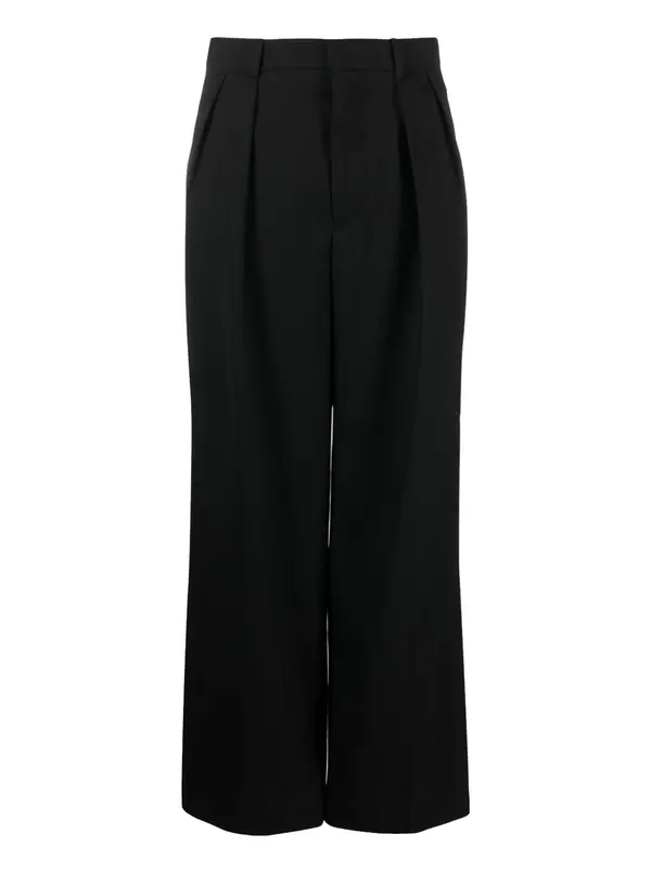 Wardrobe.NYC Pleated Wide-leg Trousers - Black