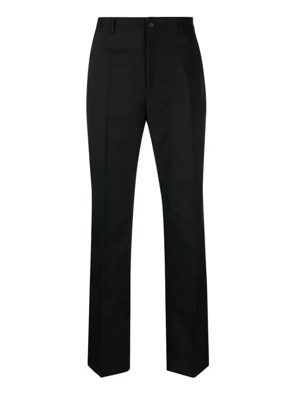 Off-White High-waisted Cropped Trousers - Black