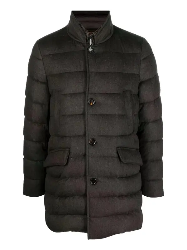 MOORER Padded Wool-cashmere Down Jacket - Brown