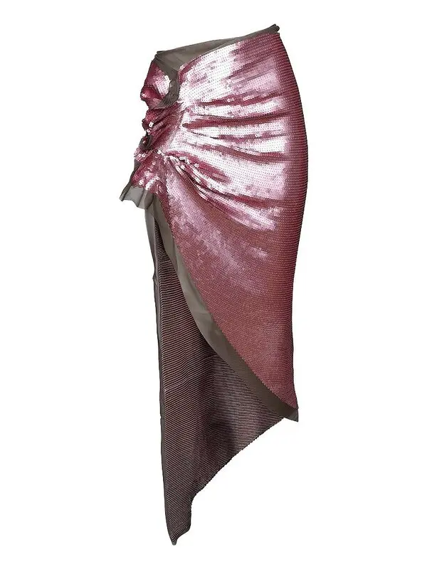 Rick Owens Classic Midi Skirt - Dust Pink